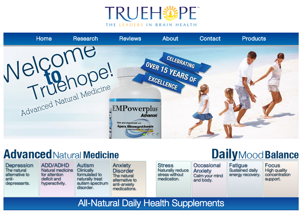 Come check out the new Truehope website!